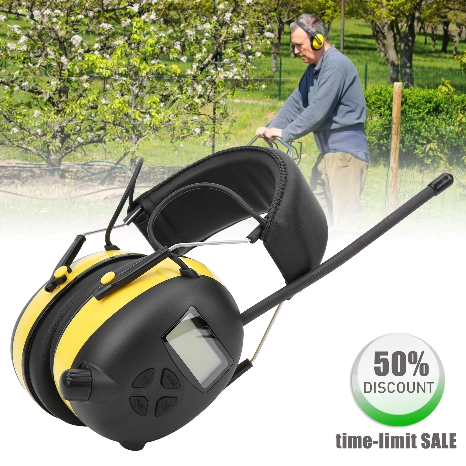 SALE Electronic Noise Reduction Earmuff Hearing Protector Headphone ...