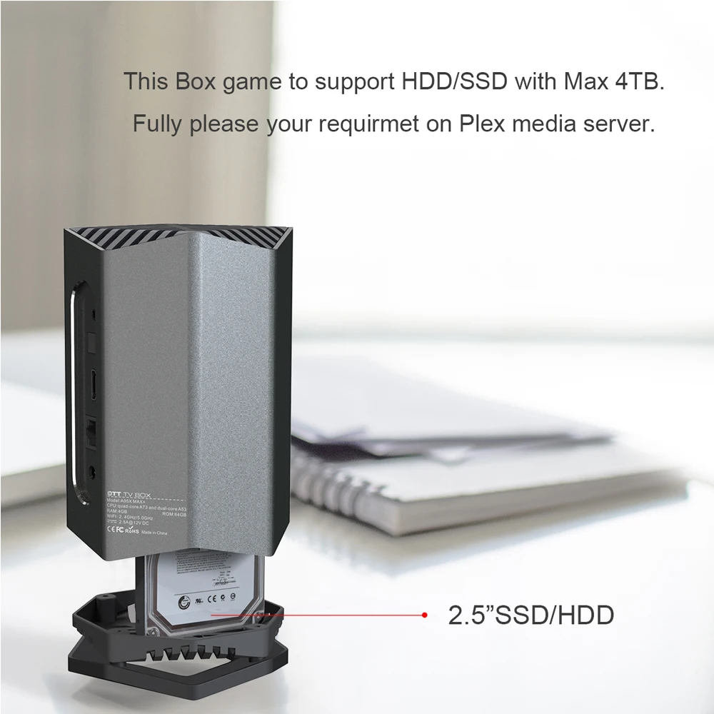 A95X Max Plus TV Box Android 9.0 4G 64GB Amlogic S922X SSD/HDD Smart ...