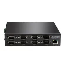DIEWU 8 ports RS232 RS485 RS422 to Ethernet TCP/IP Converter Multiple Serial Device Server ...