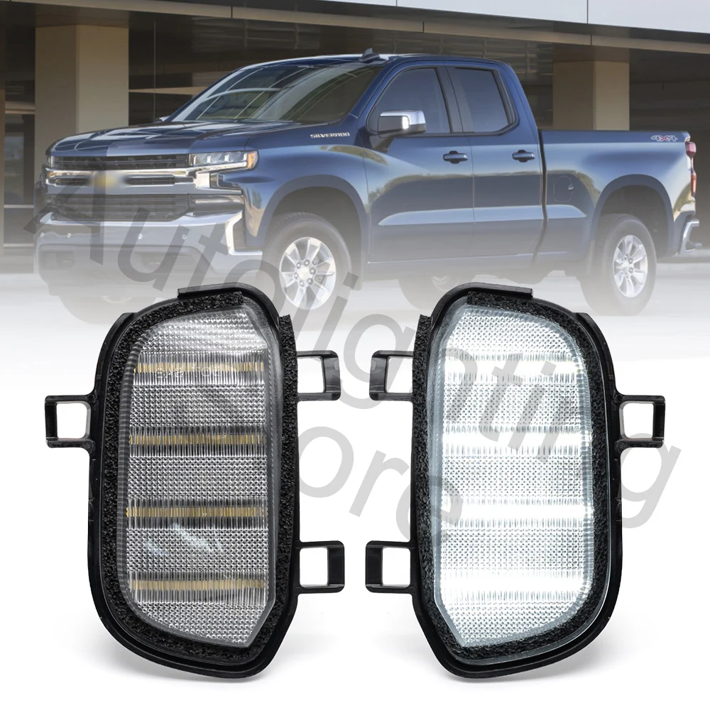 2x LED Side Mirror Puddle Light For Chevrolet Silverado 1500 LD GMC ...