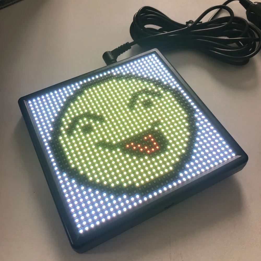 Generic 12v 32x32 RGB Bluetooth LED Expression Screen Display Board GIF ...