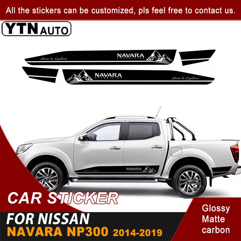 For Nissan Navara NP300 OFF ROAD Mountain Styling Car Stickers Door ...