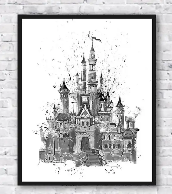 Disney Princess Castle Drawing