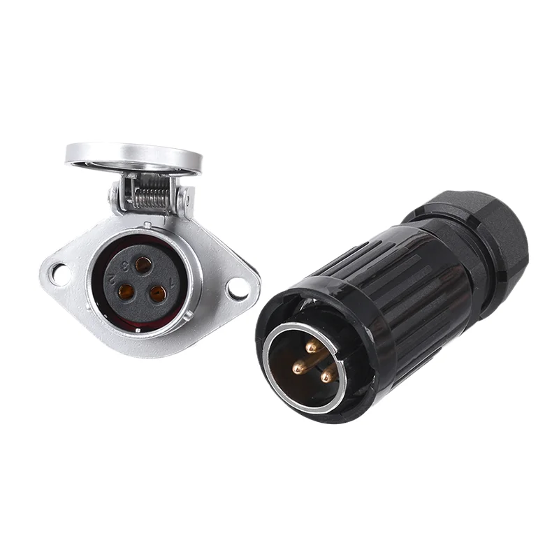 WP20 TK+Z Waterproof M20 Aviation Connector Male Plug Female Socket ...