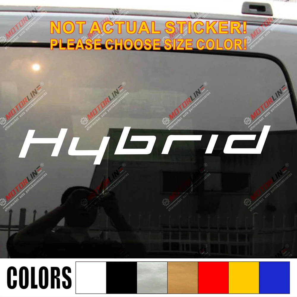 Powered by Hybrid Car Vinyl Decal Bumper Sticker Fit for Ford Toyota ...