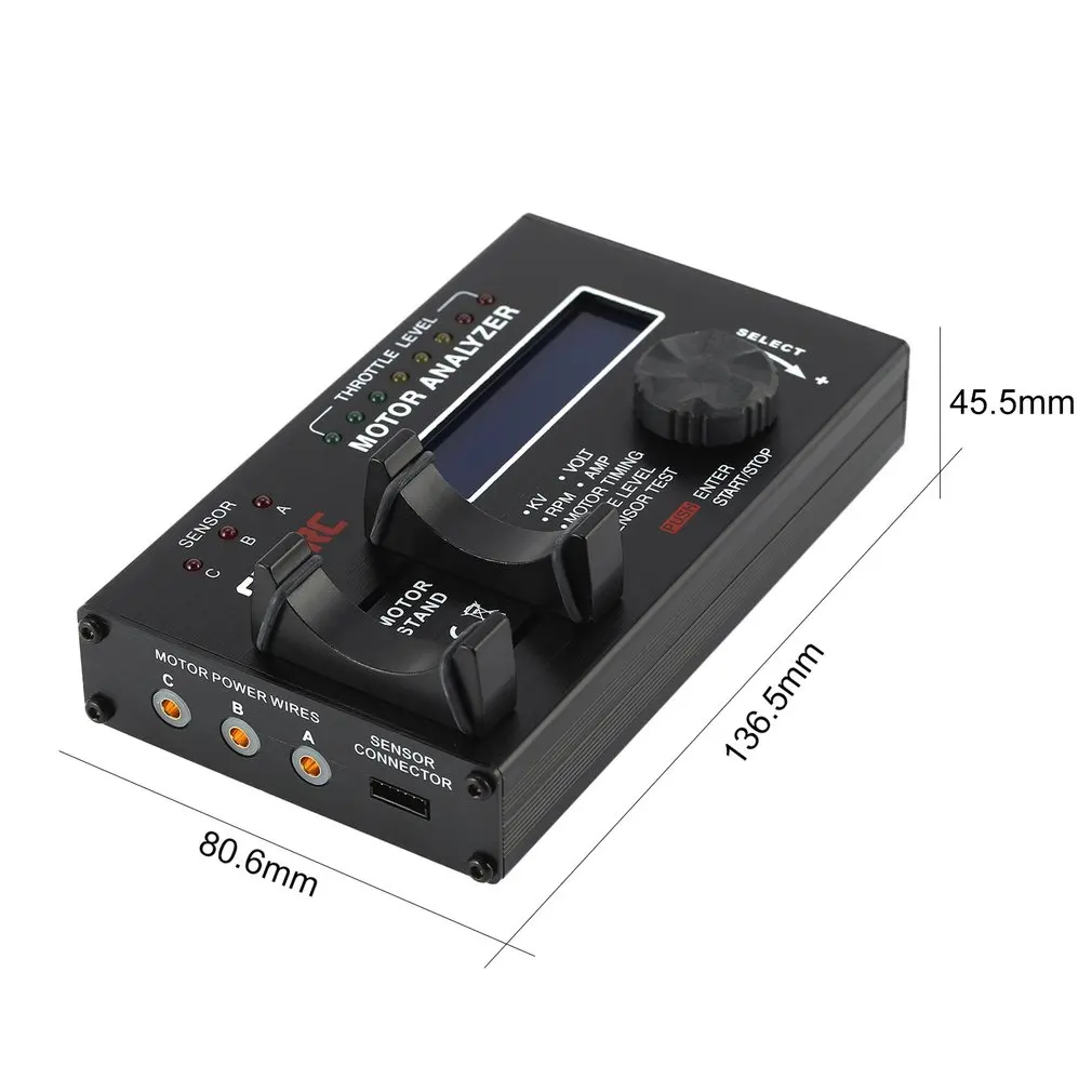 SkyRC BMA-01 Brushless Motor Analyzer Tester RPM KV Voltage Timing ...
