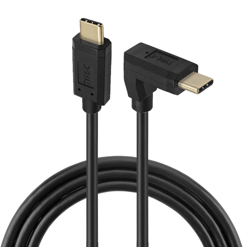 Câble photo,Rallonge de câble USB USB-C Type C coudé à gauche et à ...