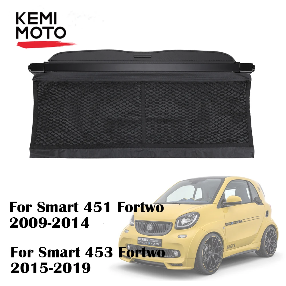 Car Rear Trunk Cargo Cover For Smart 451 Fortwo 2009 2014 453 Fortwo ...