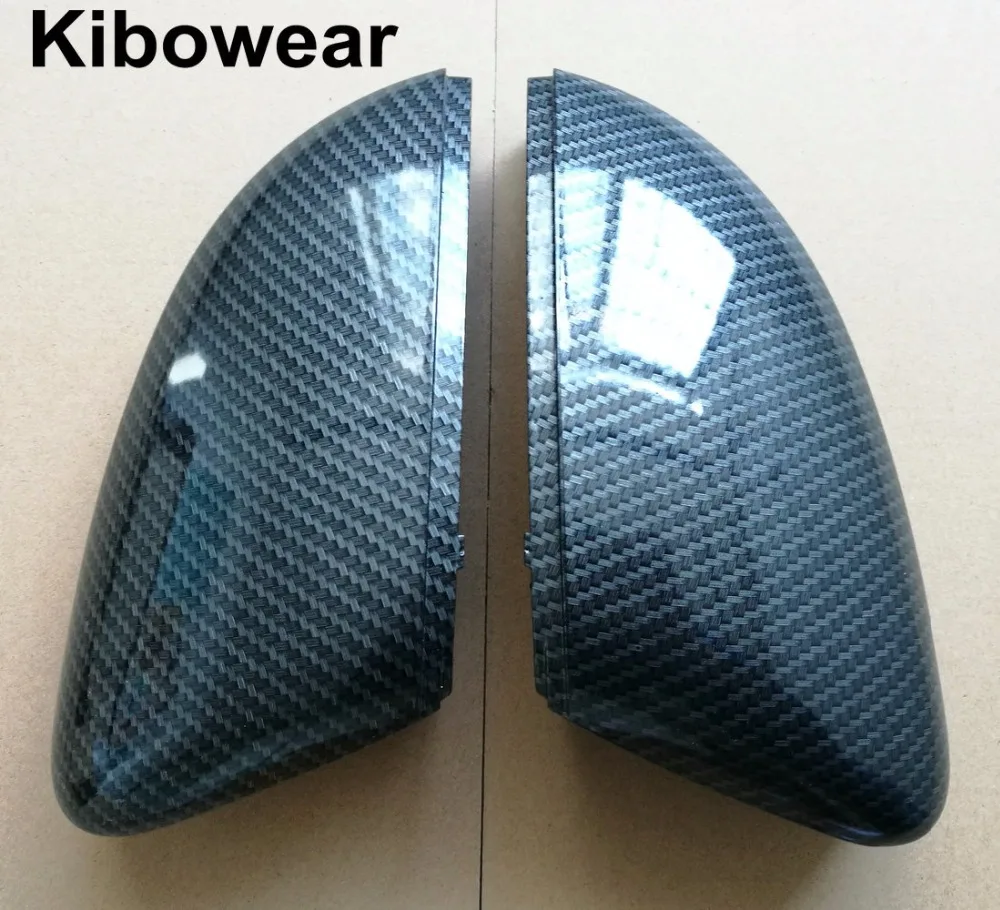 Side Mirror Cover caps for Volkswagen Polo 6R 6C (Carbon look) 2010 ...