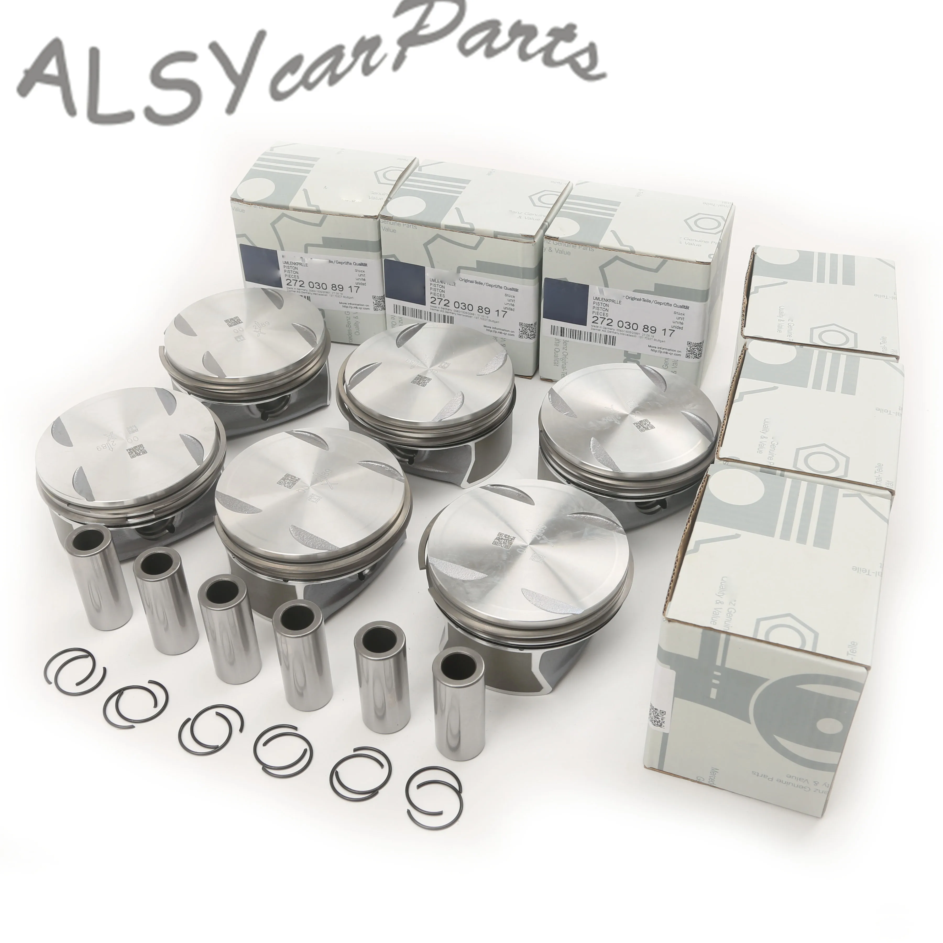 Motor pistonları ve yüzük seti A2720308917 Benz için A209 C209 CLK 350 ...