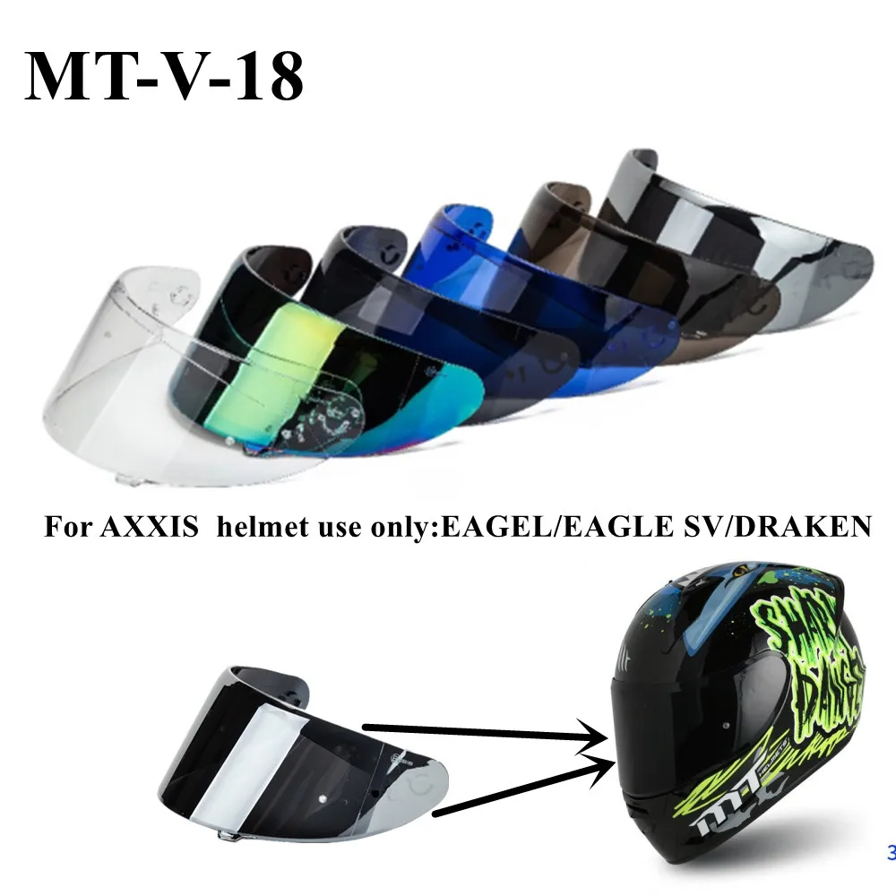 MT-V-18-Motorcycle-Shield-windshield-For-EAGLE-SV-AXXIS-helmet-EAGEL ...