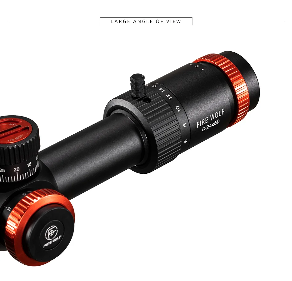 FIRE WOLF QZ 6-24X50 FFP Scope Hunting Optical Sniper Riflescope ...