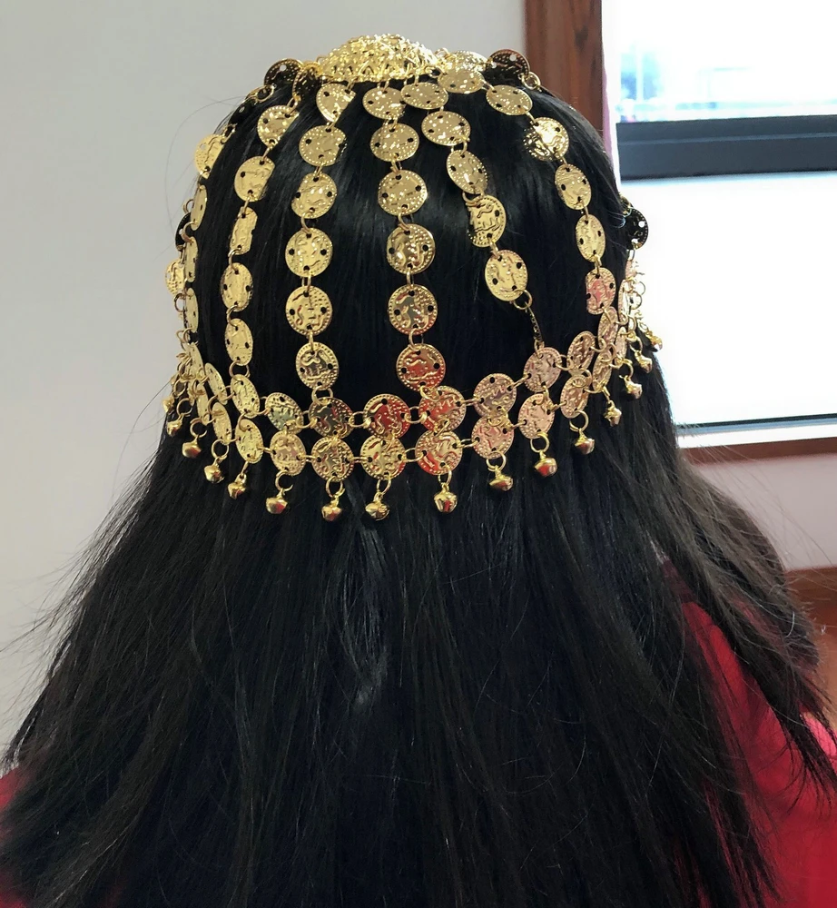 Belly Dance Tribal Tiara Headwear Coined Head Cap Hat Costume Head ...