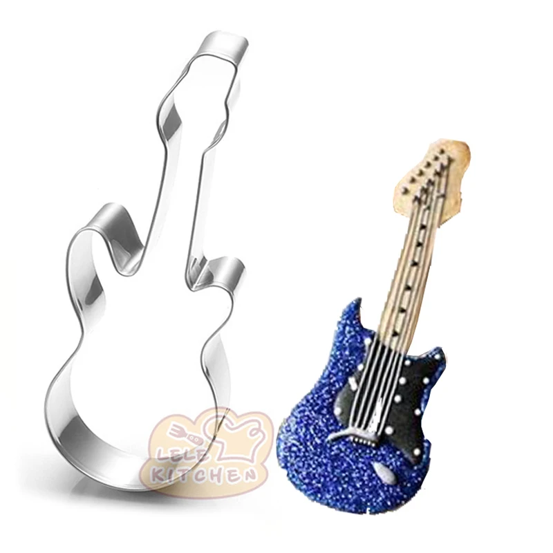 1pcs reposteria patisserie galletas Music Electric Guitar Cookie Cutter ...