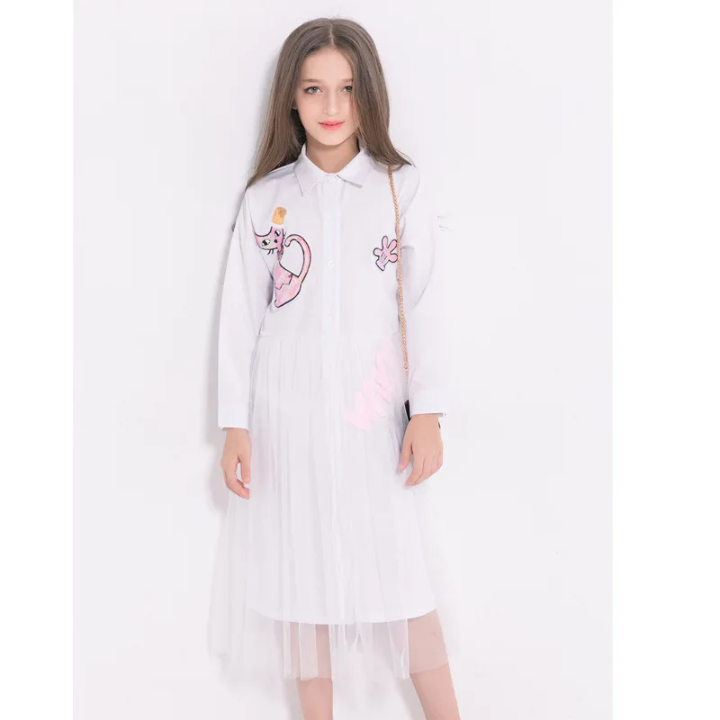 Dresses for Girls Embroidery Little Girls Autumn Winter Dress Full ...