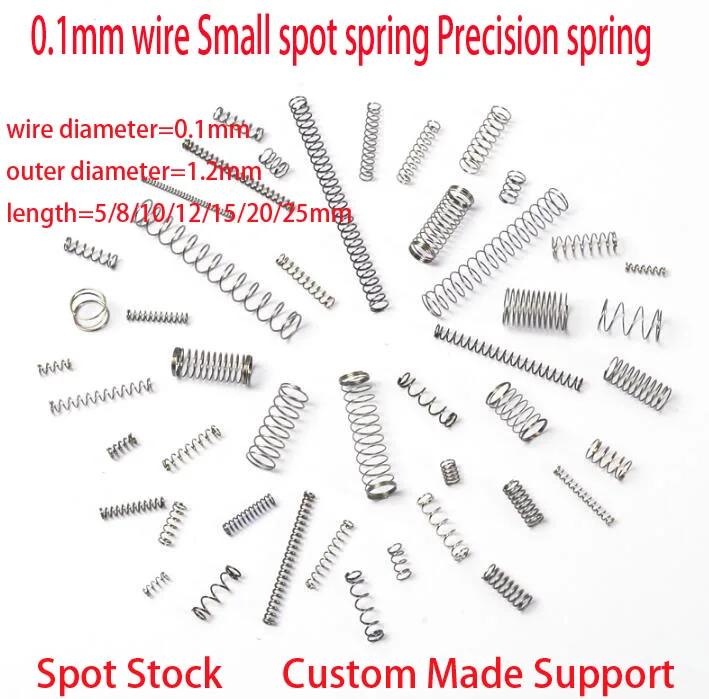 40pcs 0.1mm Wire Small Spot Spring Precision Spring Micro Spring ...