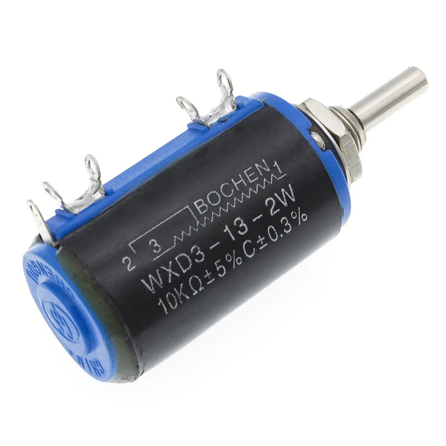 WXD3-13-2W 103 Shaft Dia 10K Ohm Rotary side Multiturn Potentiometer ...