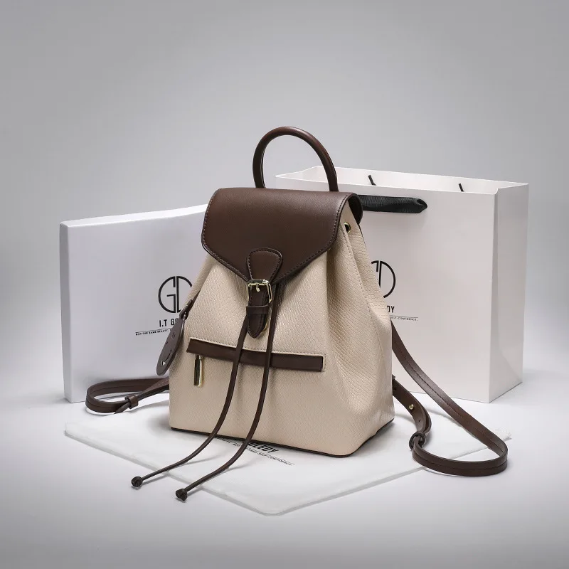 Korean Leather Backpack