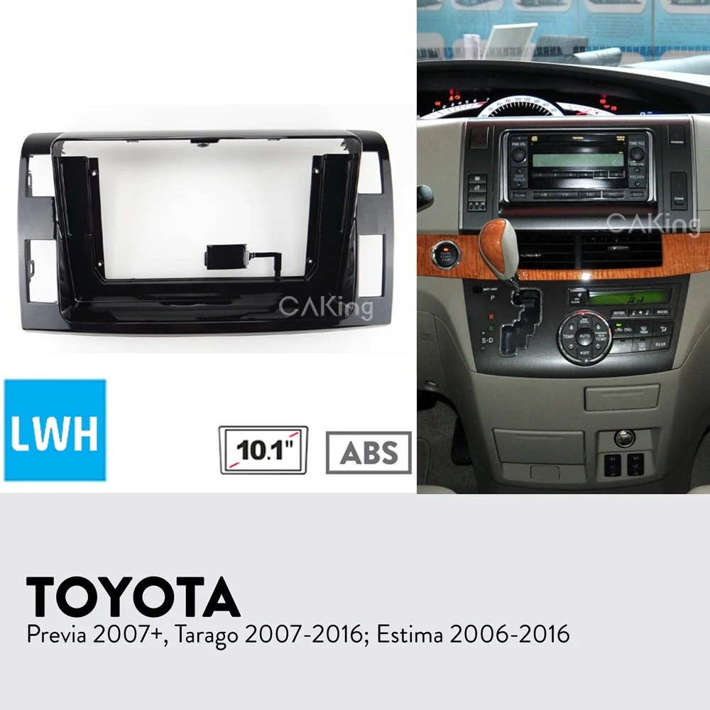 10-1-inch-Car-Radio-Facia-Panel-for-TOYOTA-Previa-Tarago-Estima-2006 ...
