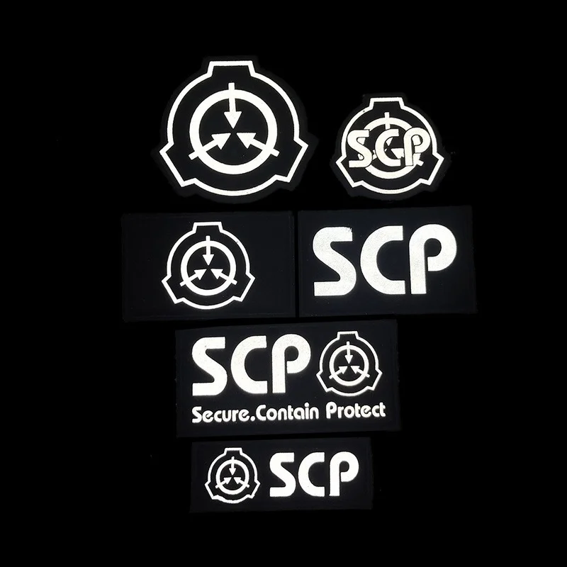 SCP 재단 로고 반사 자수 패치 초자연적 인 연인 완장 배지 Applique 자켓 청바지 가방 모자 배낭|Patches ...