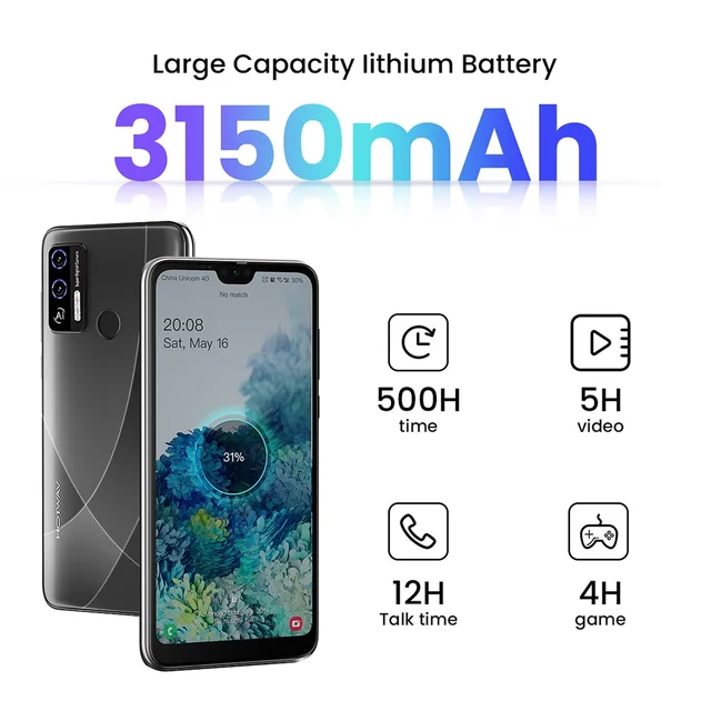 Hotwav H1 Smartphone 6.26 Inch HD Large Screen 2GB RAM 16GB ROM 3150mAh ...