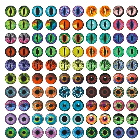 100pcs 50 pairs Dragon Eyes Cat Eye Toys Hot Sale 6mm 8mm 10mm 12mm ...