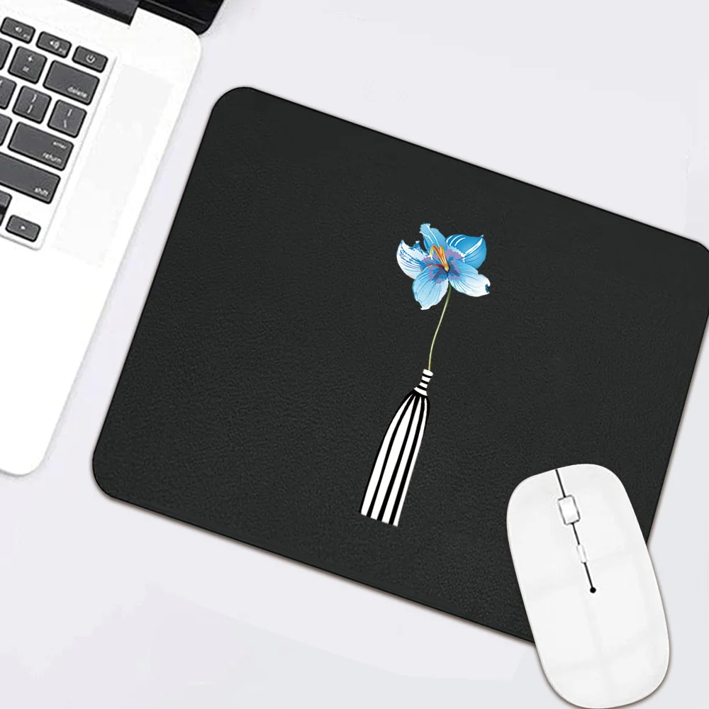 미끄럼 방지 컴퓨터 마우스 패드 데이지 시리즈 게임 마우스 패드 Pu 가죽 노트북 컴퓨터 책상 매트 학교 사무실 문구 액세서리 기가팩토리