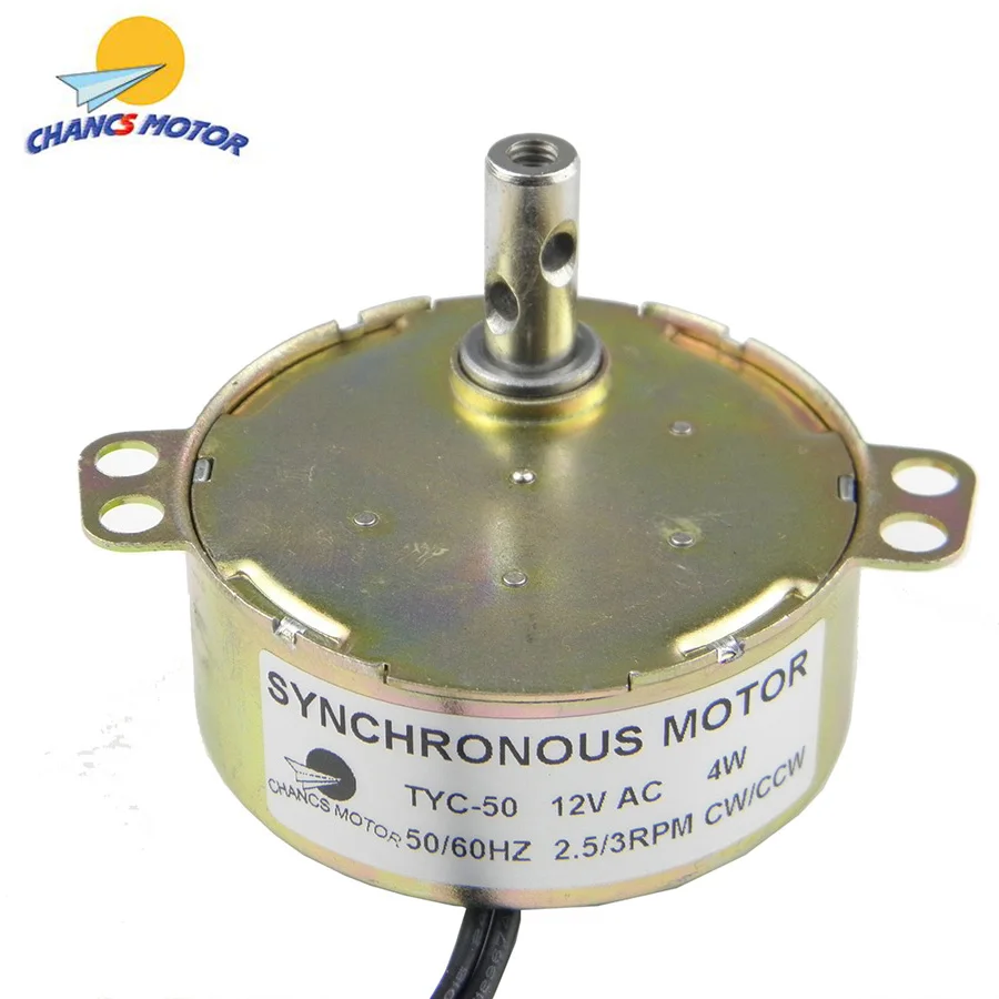 12V DC - 0.8-1rpm CCW - moteur synchrone de 12V, cc TYC-50, CW-CCW, 4W ...