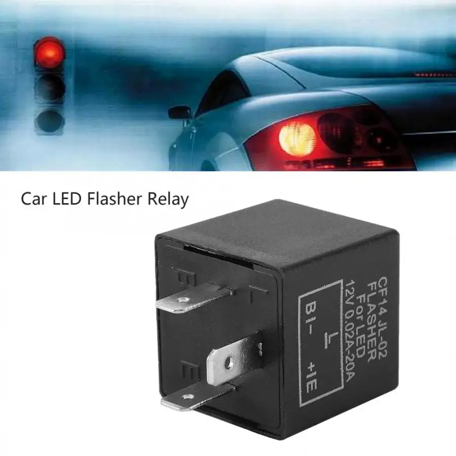3pins-Car-Motorcycle-LED-Flasher-Relay-12V-Universal-Electronic ...