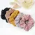 5Pack Hair Scrunchies Set Fashion Simple Basic Elastic Hair Bands Ponytail Holder Dot Stripe ...