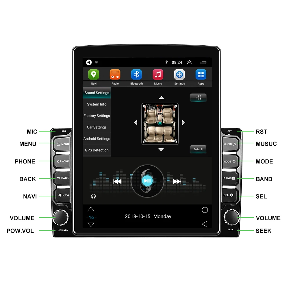 Android Auto Autoradio 4G Carplay For Mitsubishi ASX 1 2010-2016 2 Din ...