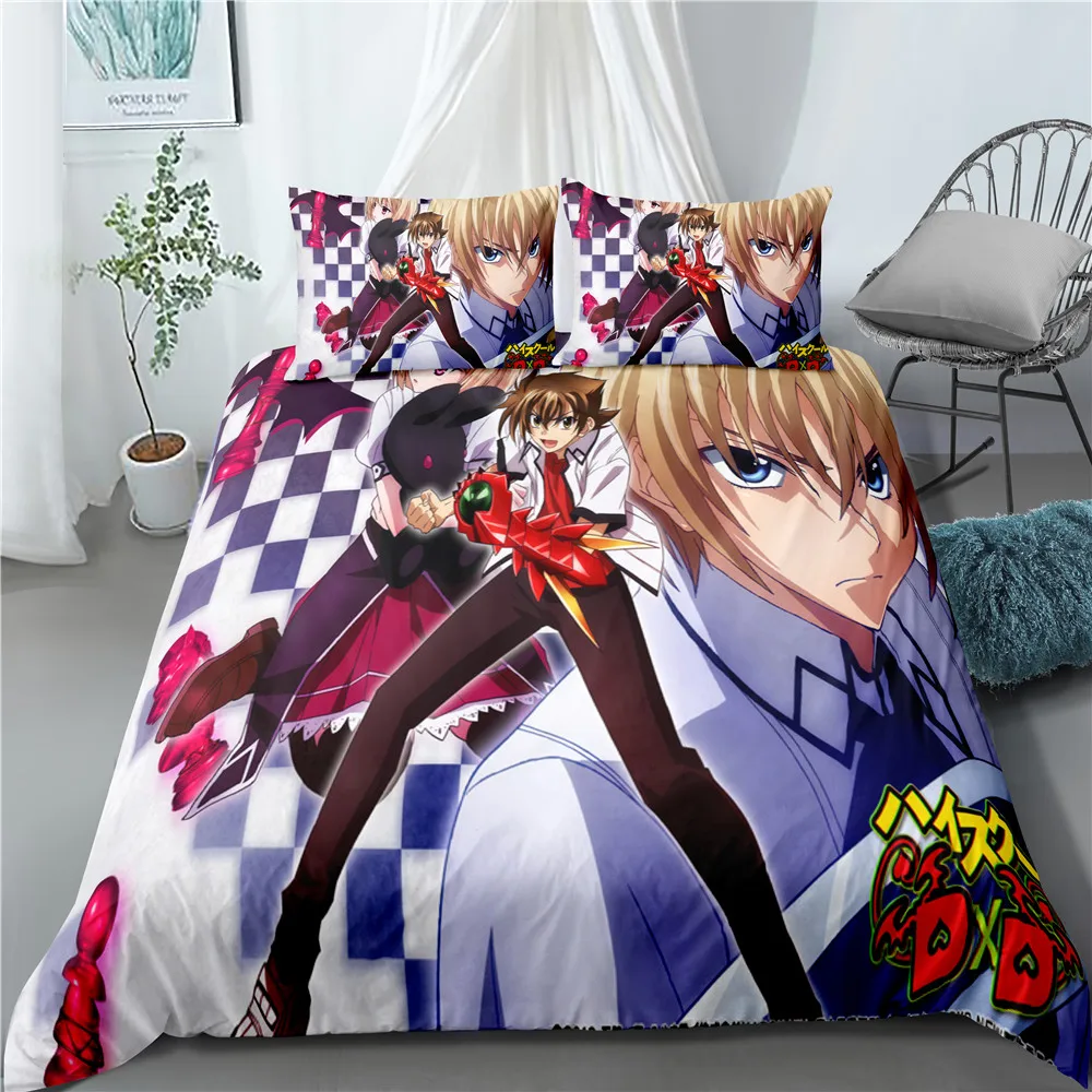 2/3 Piece Japan Anime Bedding Set TV Animation Cartoon Soft Duvet Cover ...