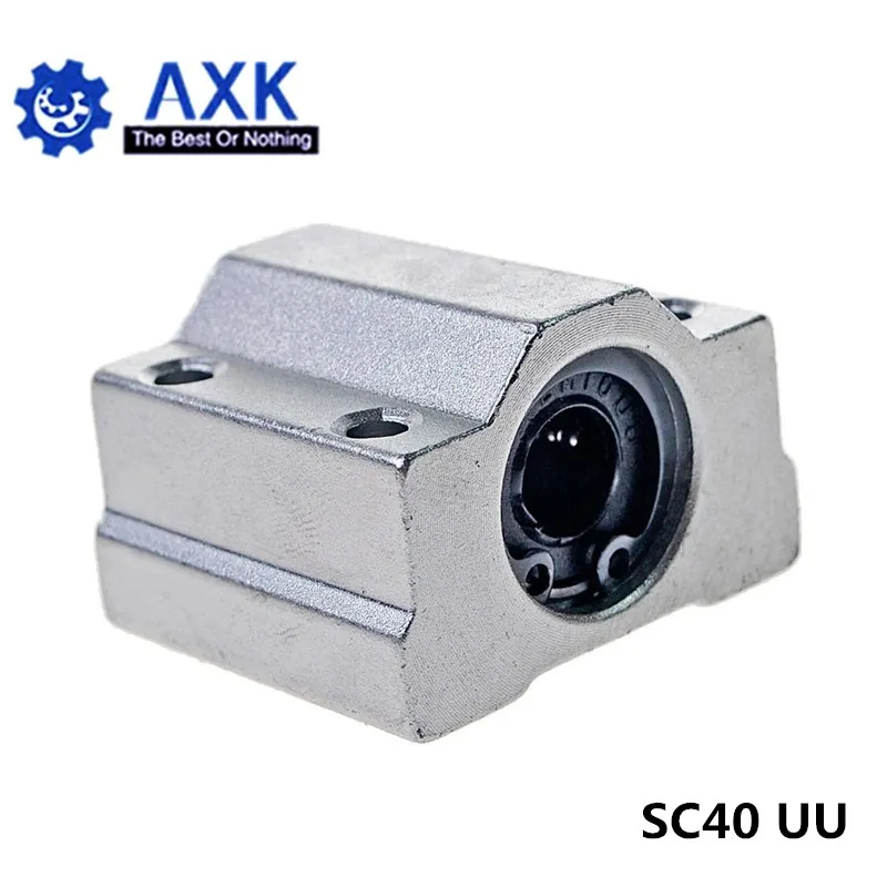 SC40UU SCS40UU 40mm 선형 볼 베어링 블록, LM40UU 부시 필로우 블록이 있는 CNC 라우터, CNC 3D ...
