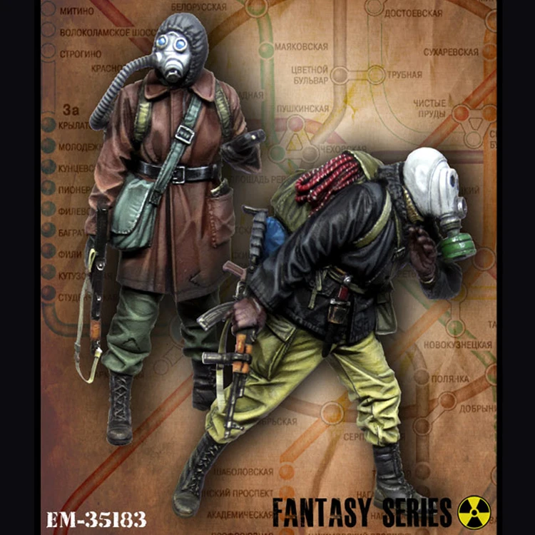1/35 Stalker. Metro, 2 People, Resin Model Soldier Gk, War Theme ...