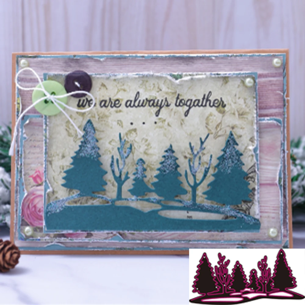 Christmas Tree Metal Cutting Dies For Diy Scrapbooking Album Paper ...