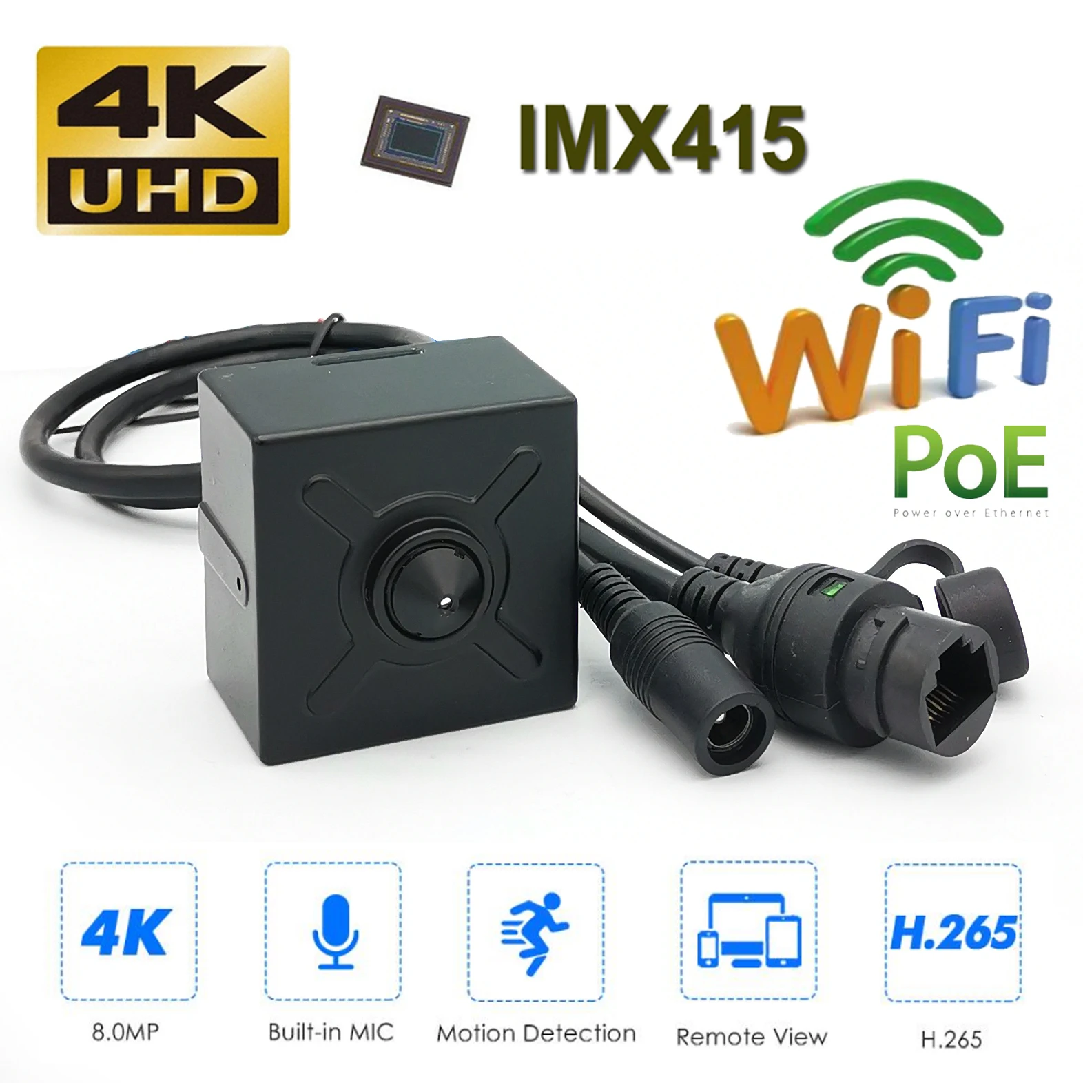 Sony-IMX415-Mini-c-mara-IP-cuadrada-4K-8MP-Wifi-PoE-luz-de-estrellas ...