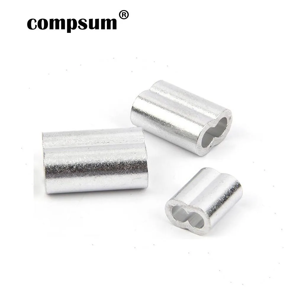 Aluminium Crimp Sleeves - Wire Ferrules & Cord Locks - Easy Fishing Tackle