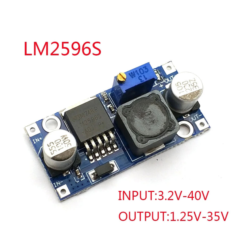 LM2596S Módulo reductor de potencia de DC DC, regulador de potencia ajustable 3A, ultra LM2576 ...