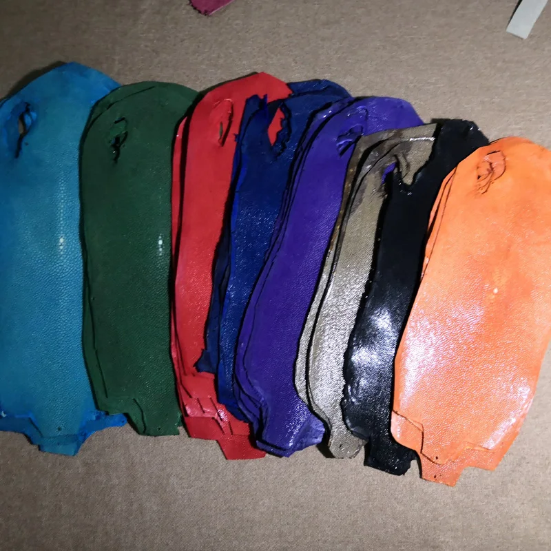 1pcs-Thailand-Multi-Color-Pearl-fish-skin-material-whole-devil-fish ...