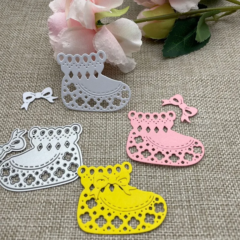 Baby-bow-shoes-Metal-Cutting-Dies-Stencils-For-DIY-Scrapbooking ...