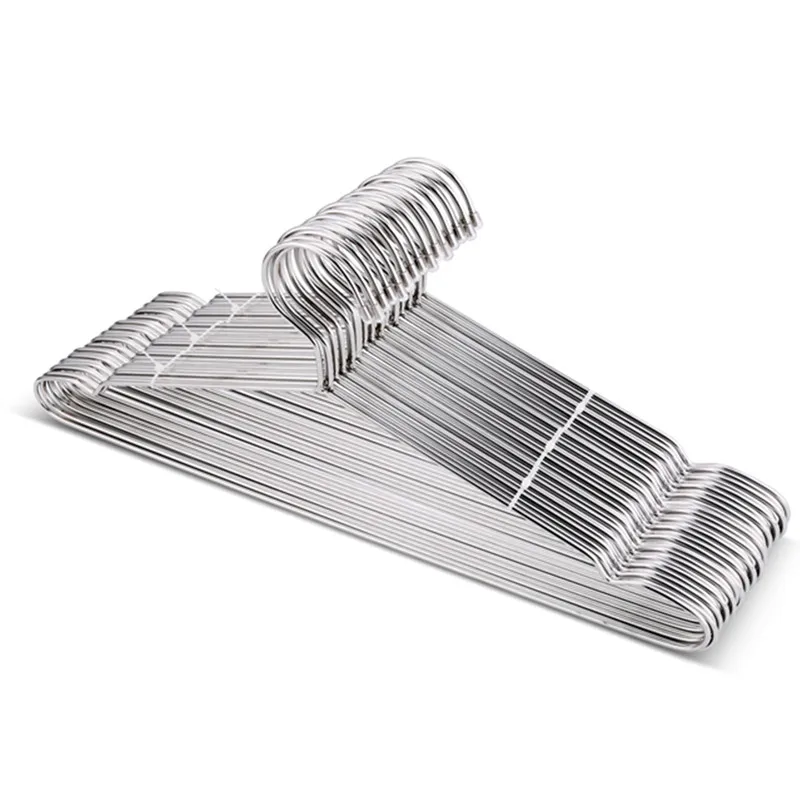 10-20pcs-lot-42cm-Stainless-Steel-Strong-Metal-Wire-Hangers-Coat-Hanger ...