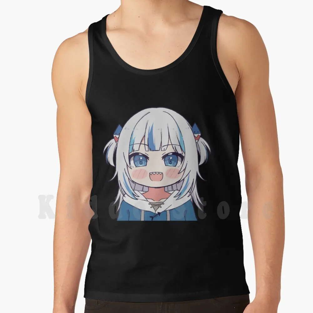 Gawr Gura Chibi tank tops vest sleeveless Gawr Gura Chibi Hololive ...