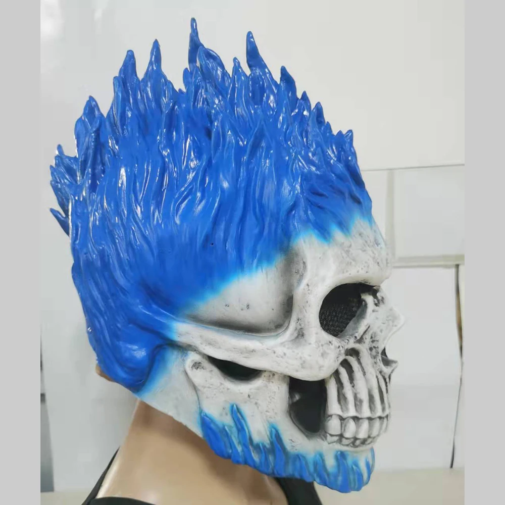 Ghost Rider Face Blue