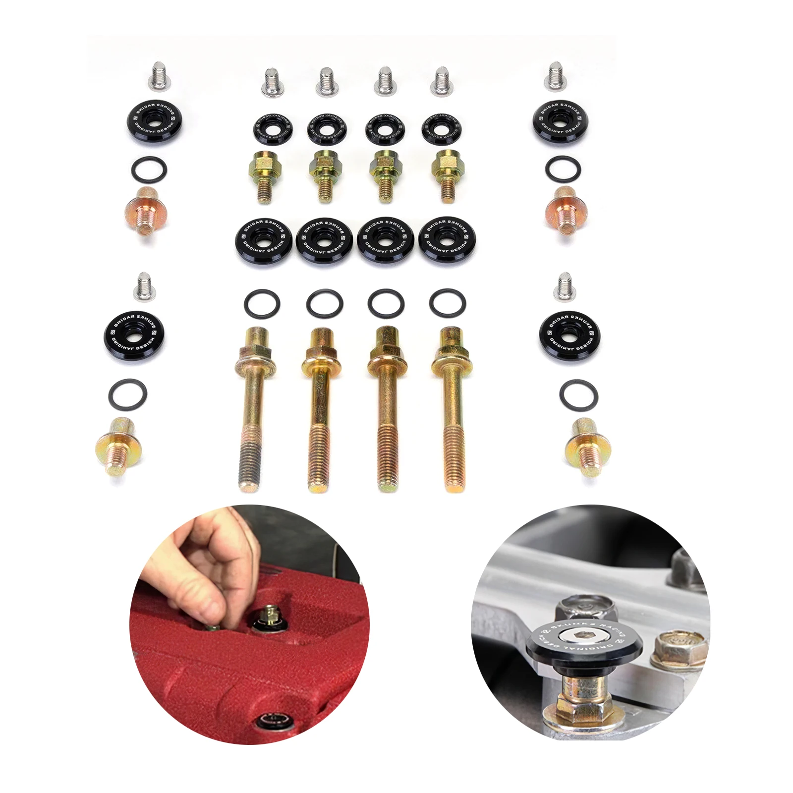 36 adet/1 takım alüminyum alaşımlı otomobil motor conta seti motor vana ...