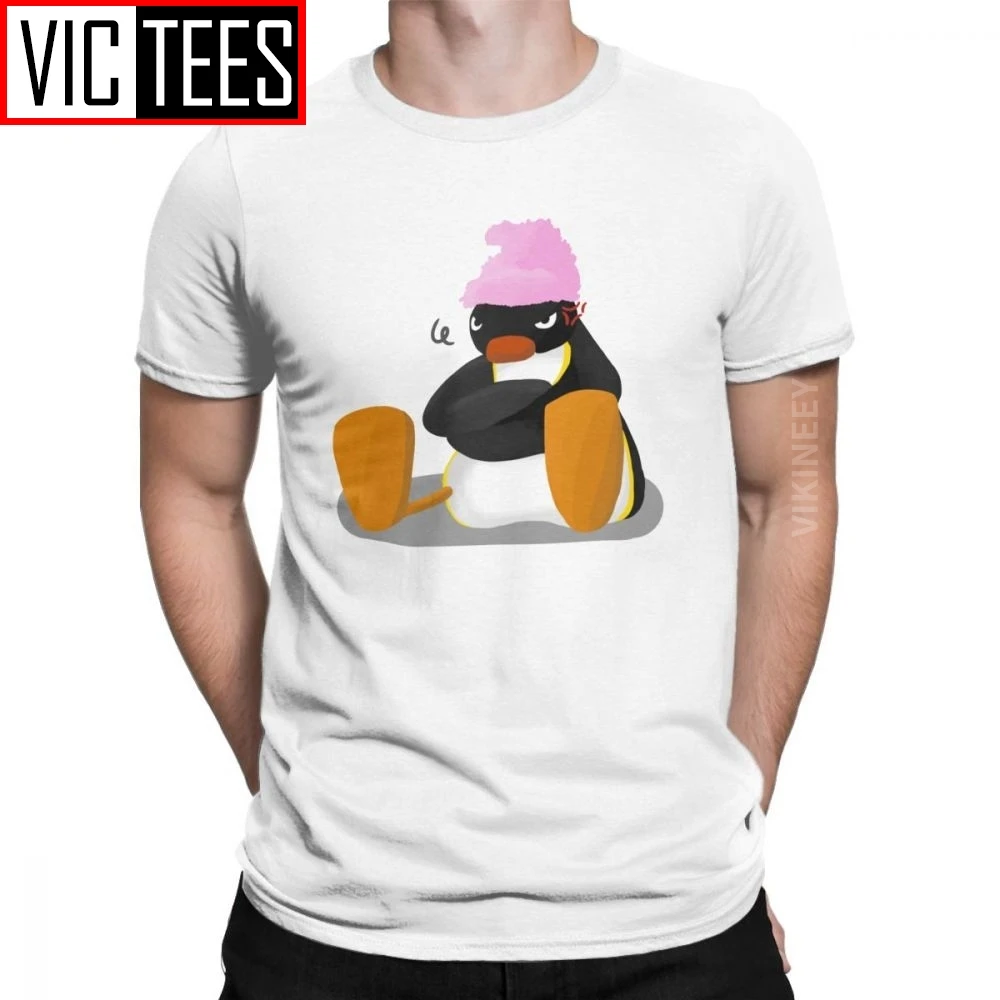 Pingu-Bath-Towel-Men-T-Shirt-Penguin-Series-Meme-Kids-80s-90s-Retro ...