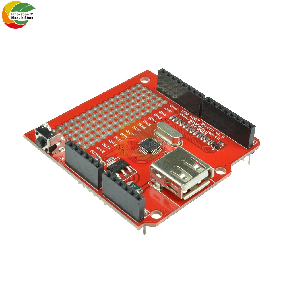 Ziqqucu 미니 USB HOST PCB 쉴드 확장 보드 Arduino 메가 ADK 안드로이드 ADK DIY 전자 모듈과 호환 ...