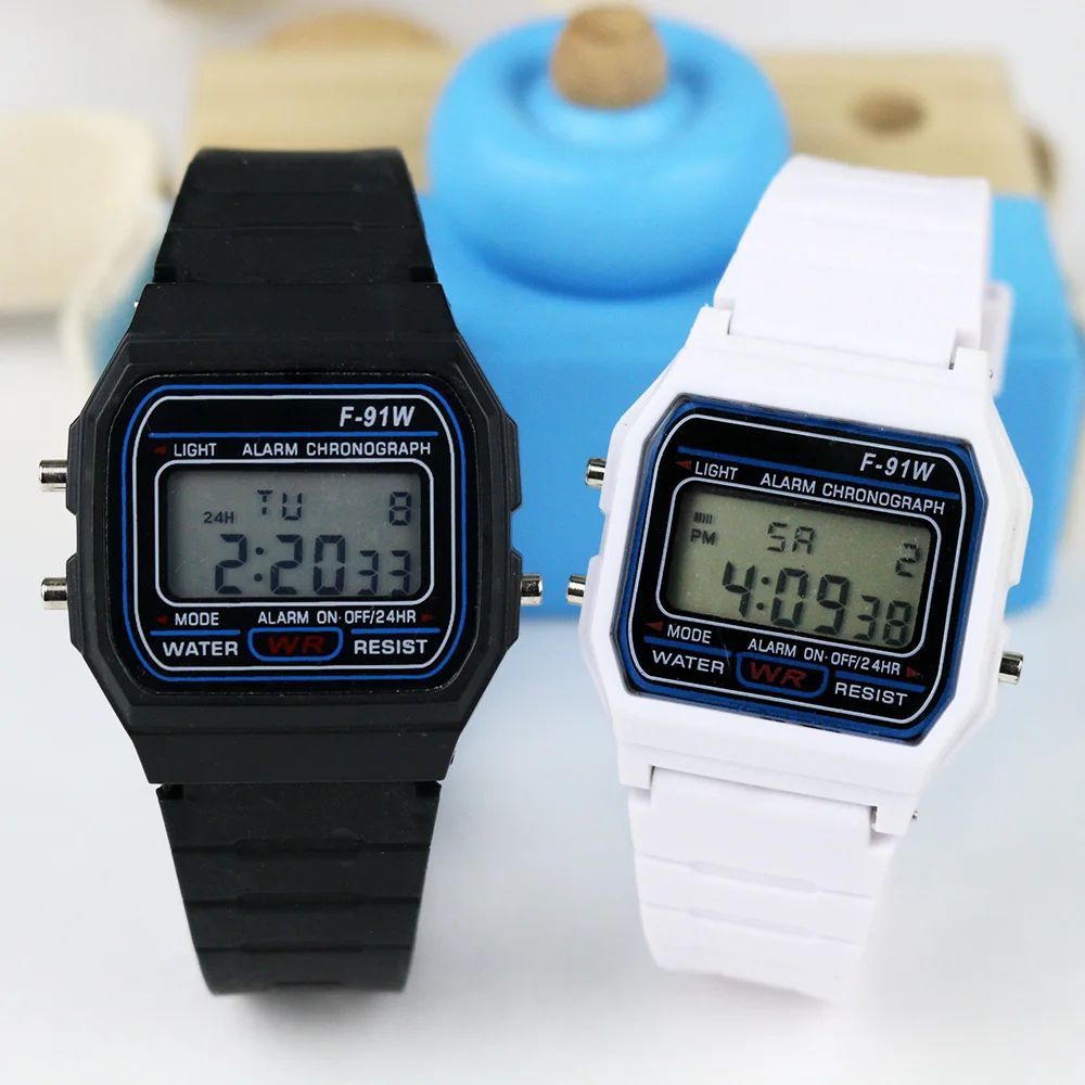 Relojes digitales deportivos con correa de silicona para niños y niñas ...