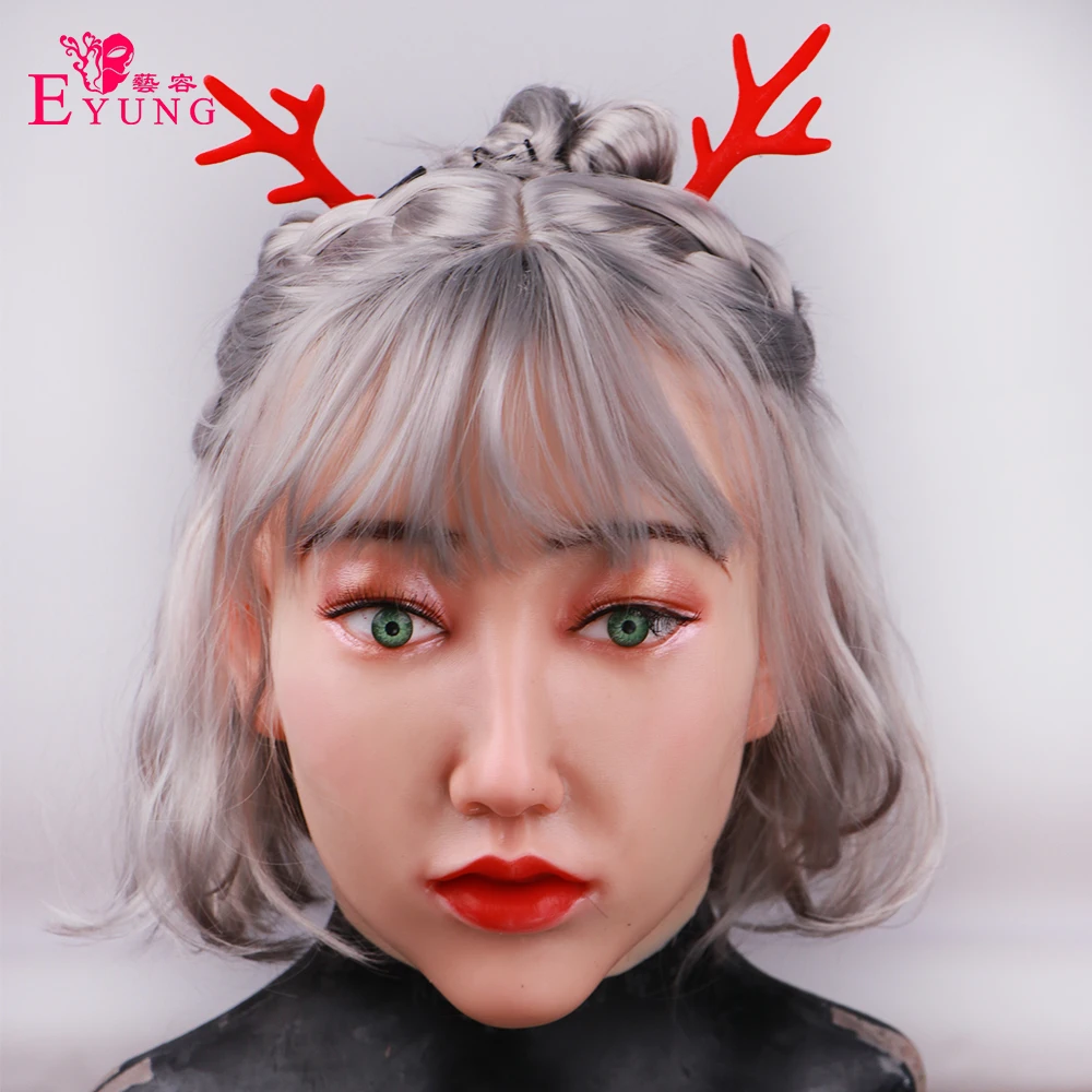 2020 Silicone Head Mask Fake Face Mask Handmade For Cosplay Cossdresser ...
