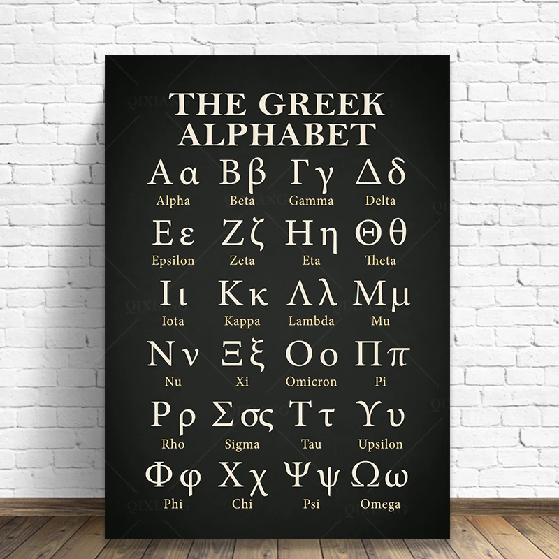 Greek Alphabet Background