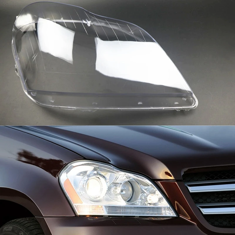 1pcs Car Headlight Lens Head Light Lamp Cover Shell For Mercedes Benz ...
